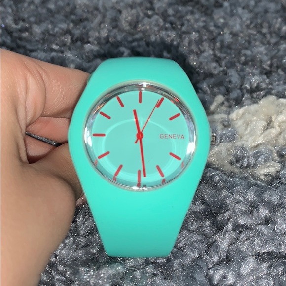 Geneva | Accessories | Real And Pink Gel Unused Watch | Poshmark